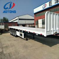 China 30 Years of Exporting 3 Axle 4 Axle Flat Bed Truck Semi Trailer from ISO9001 Certified for sale