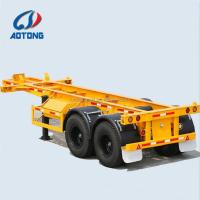 China Juyuan Trailer 2 Axle 20ft Container Transporter Chassis Semi-Trailer at Affordable for sale