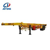 China Juyuan Trailer 2 Axle 20ft Container Transporter Chassis Semi-Trailer at Affordable for sale