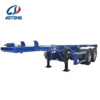 China Juyuan Trailer 2 Axle 20ft Container Transporter Chassis Semi-Trailer at Affordable for sale