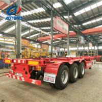 China Juyuan Trailer 2 Axle 20ft Container Transporter Chassis Semi-Trailer at Affordable for sale