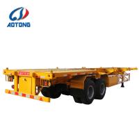 China Juyuan Trailer 2 Axle 20ft Container Transporter Chassis Semi-Trailer at Affordable for sale
