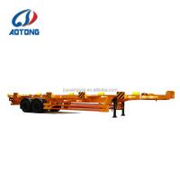 China Juyuan Trailer 2 Axle 20ft Container Transporter Chassis Semi-Trailer at Affordable for sale