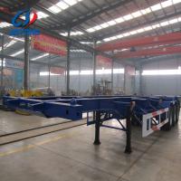 China 40ft Container Chassis and Skeleton Semi Trailer OE NO. Juyuan Trailer Steel Material for sale