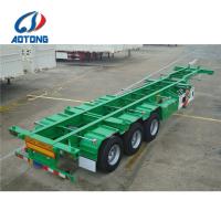 China 40ft Container Chassis and Skeleton Semi Trailer OE NO. Juyuan Trailer Steel Material for sale