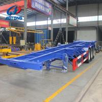 China 40ft Container Chassis and Skeleton Semi Trailer OE NO. Juyuan Trailer Steel Material for sale