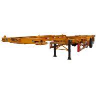 China 3 * 13ton Capacity Axles 45ft Skeleton Semi Trailer with 2''/3.5'' Bolt Type Kin Pin for sale