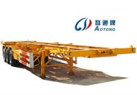 China 3 * 13ton Capacity Axles 45ft Skeleton Semi Trailer with 2''/3.5'' Bolt Type Kin Pin for sale
