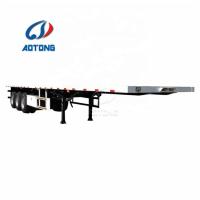 China 20ft/40ft Chassis Container Carrier Truck Semi-Trailer with 3 Axis and Twist Lock No 8/12 for sale