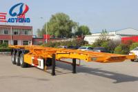 China 20ft/40ft Chassis Container Carrier Truck Semi-Trailer with 3 Axis and Twist Lock No 8/12 for sale