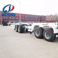 China 20ft/40ft Chassis Container Carrier Truck Semi-Trailer with 3 Axis and Twist Lock No 8/12 for sale