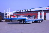 China 60/80/100 Tons Gooseneck Trailer Low Bed Semi Trailer High Capacity Low Boy Trailers for sale