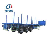 China Container/Bulk Cargo Carrier 3 Axle 20ft 45ft or Used Flatbed Semi Truck Trailer for sale