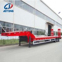 China Max Payload 60000KG Low Bed Semi Trailer 80 Tons for Transportation of Heavy Machinery for sale