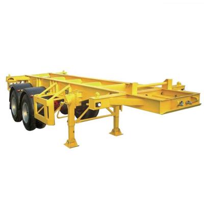 China Shandong Juyuan 20ft 40ft Skeleton Chassis Container Semi Trailer Sturdy Steel Design for sale