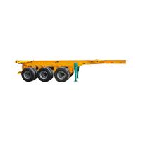 China Shandong Juyuan 20ft 40ft Skeleton Chassis Container Semi Trailer Sturdy Steel Design for sale