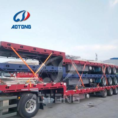 China 50 60 Ton Gooseneck Lowboy Semi-Trailer Steel Excavator 3 4 Axle for Australia Market for sale
