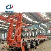 China 50 60 Ton Gooseneck Lowboy Semi-Trailer Steel Excavator 3 4 Axle for Australia Market for sale