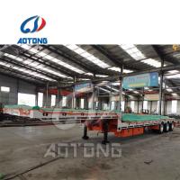 China 50 60 Ton Gooseneck Lowboy Semi-Trailer Steel Excavator 3 4 Axle for Australia Market for sale