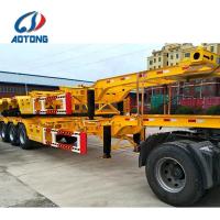 China Steel 20FT 40FT Container Long Lifetime Chassis Skeleton Semi Trailer with Container Lock for sale