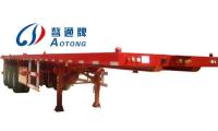 China Painting Finish 40ft Container Flatbed Trailer with 2.5mm Chequer Plate Floor and Design for sale