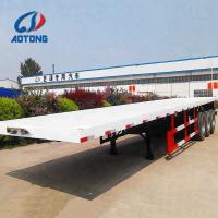 China Painting Finish 40ft Container Flatbed Trailer with 2.5mm Chequer Plate Floor and Design for sale