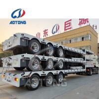 China 3 Axle 30/40/50 Tons Lowbed Truck Semi Trailer in Australia with High 500mm Main Beam for sale