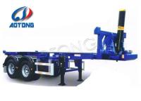 China 20ft Container Skeleton Dumping Semi Trailer 7700*2500*3070 mm Mechanical Suspension for sale