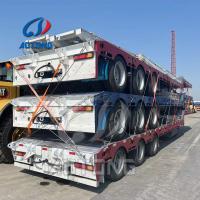 China Air Suspension 3 Axle Drop Deck Low Bed Semi-Trailer 14600mm Length for Australia Market for sale