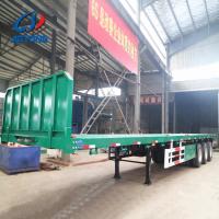 China Fuwa BPW Optional Flatbed Semi Trailer for Versatile and Flexible Cargo Transportation for sale