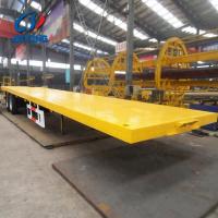 China 40ft 3 axles flatbed trailer for container transport 45ft flat bed semi truck trailers for sale