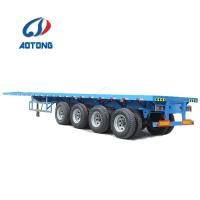 China ISO9001 Certified 40ft 3-Axle Flatbed/Skeletal Container Trailer for Container Transport for sale
