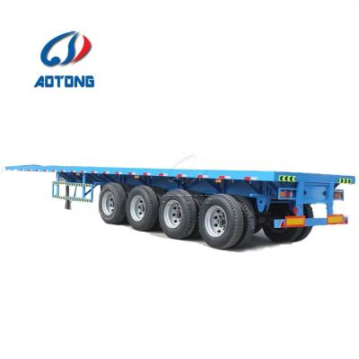 China ISO9001 Certified 40ft 3-Axle Flatbed/Skeletal Container Trailer for Container Transport for sale