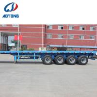 China ISO9001 Certified 40ft 3-Axle Flatbed/Skeletal Container Trailer for Container Transport for sale