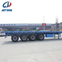 China ISO9001 Certified 40ft 3-Axle Flatbed/Skeletal Container Trailer for Container Transport for sale