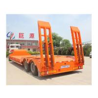 China Mechanical/Hydraulic Ramps 60-80 Ton Lowboy Semi Trailers for Heavy Equipment Carriers for sale
