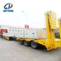 China Extra Low Drop Deck Trailer Manufacture Liangshan Juyuan Special Vehicle Manufacturing Co for sale