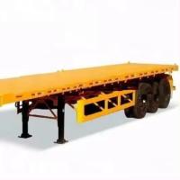 China Steel 40ft 3axle Flatbed/Skeletal Container Trailer Made in Electric Brake System for sale