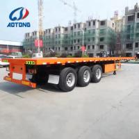 China Steel 40ft 3axle Flatbed/Skeletal Container Trailer Made in Electric Brake System for sale