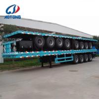 China Steel 40ft 3axle Flatbed/Skeletal Container Trailer Made in Electric Brake System for sale