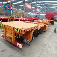 China Semi-Trailer Skeleton Truck Trailers with 40T/50T/60T Capacity and Suspension System for sale