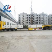 China NDRC Announced Enterprise 2 Axle Loader Low Bed Lowboy Trailer with Air Suspension for sale
