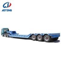 China NDRC Announced Enterprise 2 Axle Loader Low Bed Lowboy Trailer with Air Suspension for sale