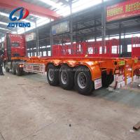 China Semi-Trailer Skeleton Truck Trailers with 40T/50T/60T Capacity and Suspension System for sale