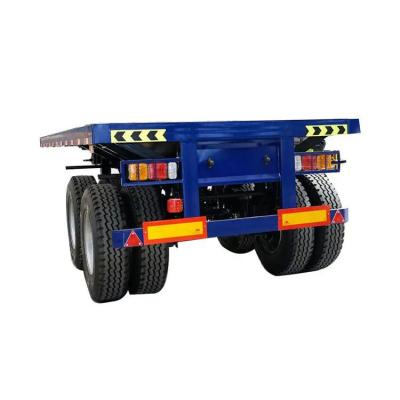 China 40ft Flatbed Semi Trailer in Dubai and Ghana Optional Terminal for Transportation for sale