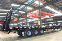 China High Capacity 4 Axle Hydraulic Detach Neck Semi-Trailer for Excavator Transportation for sale