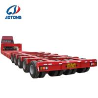 China 60ton 70ton 80tons Low bed Semi Detachable Lowbed Gooseneck Trailer for Truck Trailer for sale