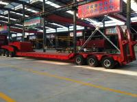 China 60ton 70ton 80tons Low bed Semi Detachable Lowbed Gooseneck Trailer for Truck Trailer for sale