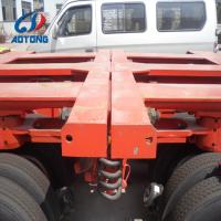 China 70-90ton Max Payload Hydraulic Axis Steerable Cast Semi Trailer from Liangshan Juyuan for sale