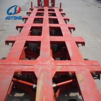 China 70-90ton Max Payload Hydraulic Axis Steerable Cast Semi Trailer from Liangshan Juyuan for sale